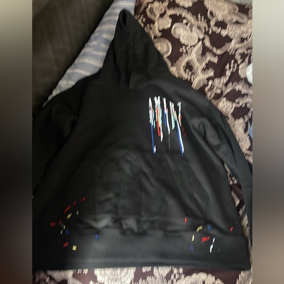 Sweaters | Amiri Drip Paint Sweater Brand New | Poshmark